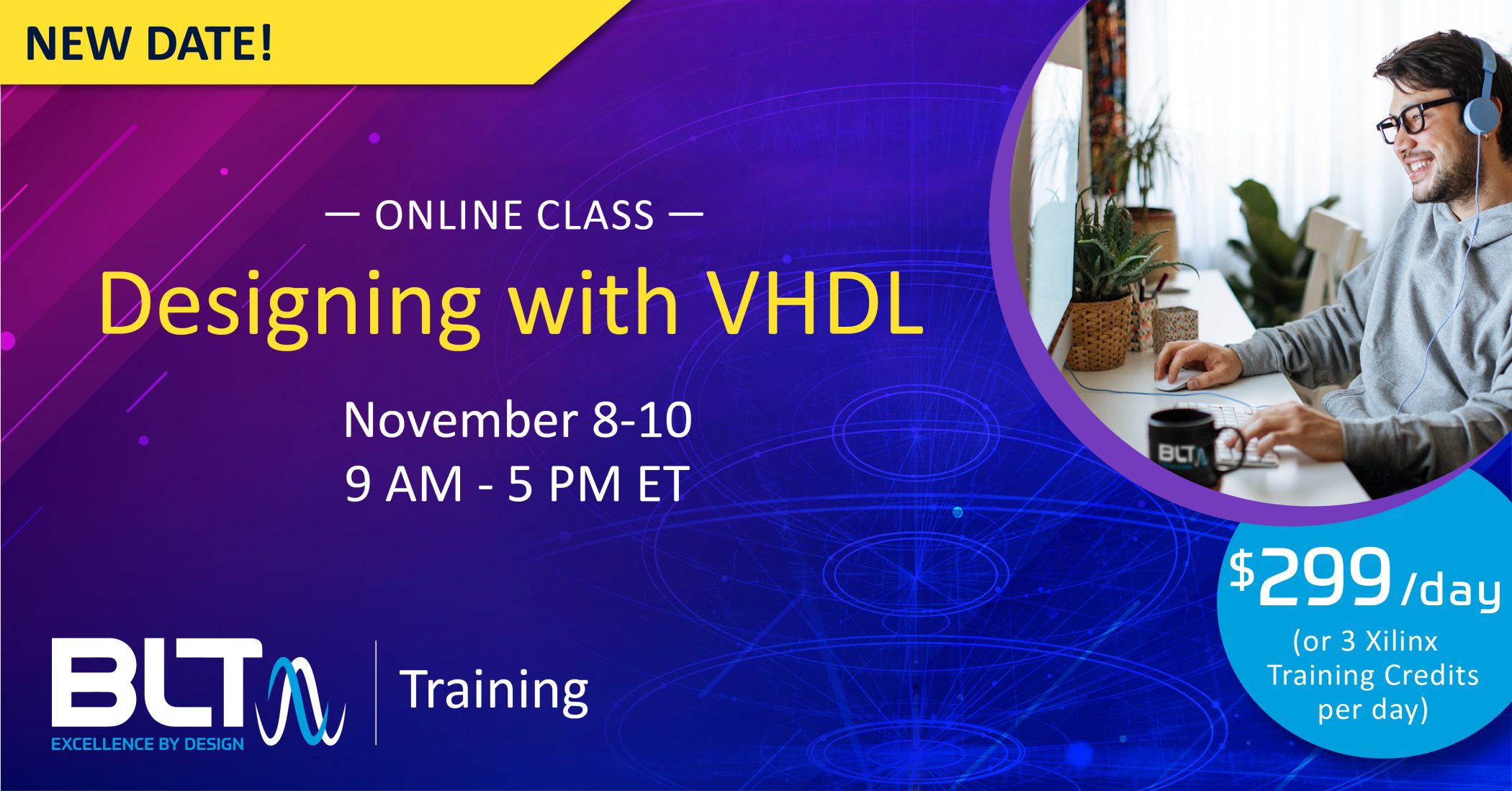 $299/Day - Designing with VHDL - Language Course - BLT Training